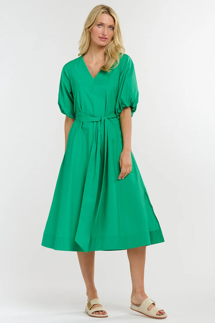 Bianca Puff Sleeve Dress Jade | 365 Days | Chich Boutique