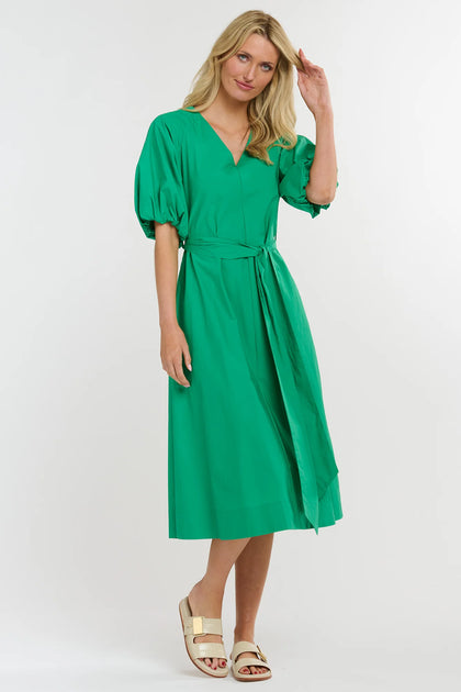 Bianca Puff Sleeve Dress Jade | 365 Days | Chich Boutique