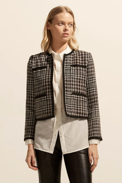 Patron Tweed Jacket Check Boucle | Zoe Kratzmann | Chich Boutique
