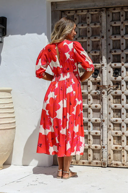 Poppy Print Dress | Joop & Gypsy | Chich Boutique