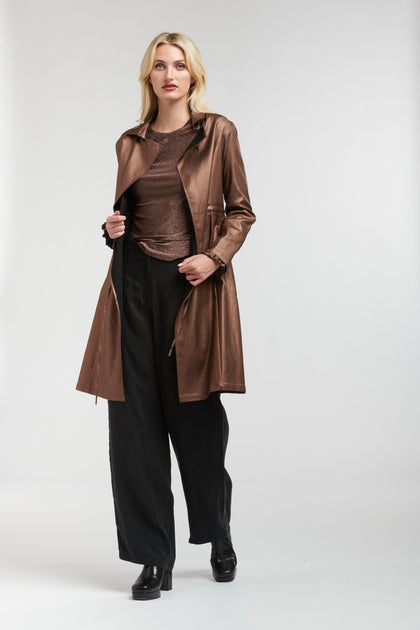 Shine Your Way Trench Copper | 365 Days | Chich Boutique